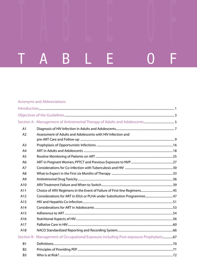 Naco guidelines for hiv aids management | PDF