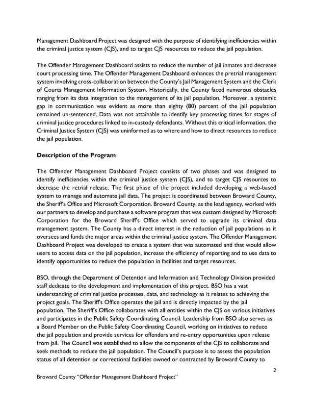 Offender Management Dashboard | PDF