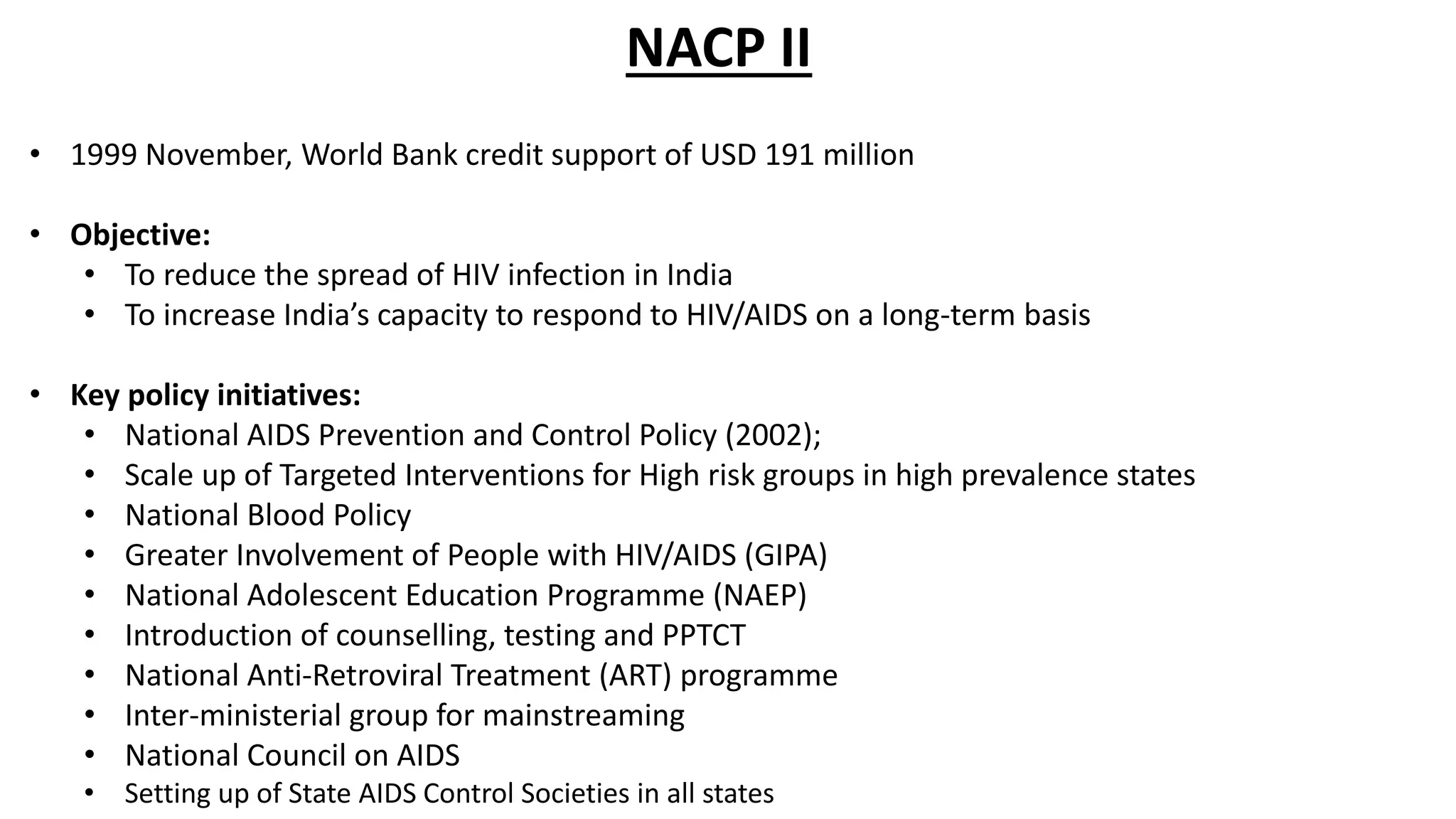 National AIDS control program | PPTX