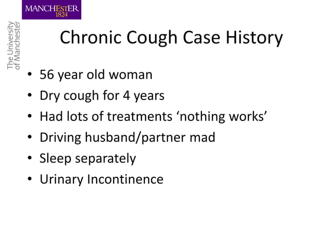 Chronic Cough: What it is and how to try to reduce its impact on your ...