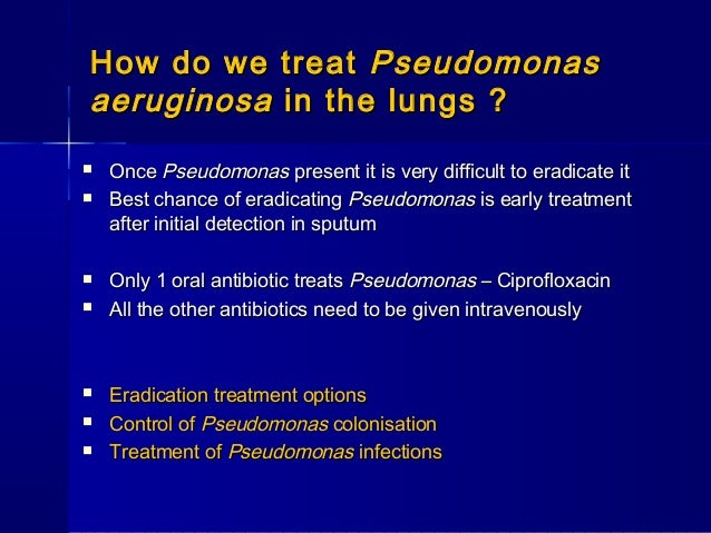 Pseudomonas infections and a new type of antifungal drug