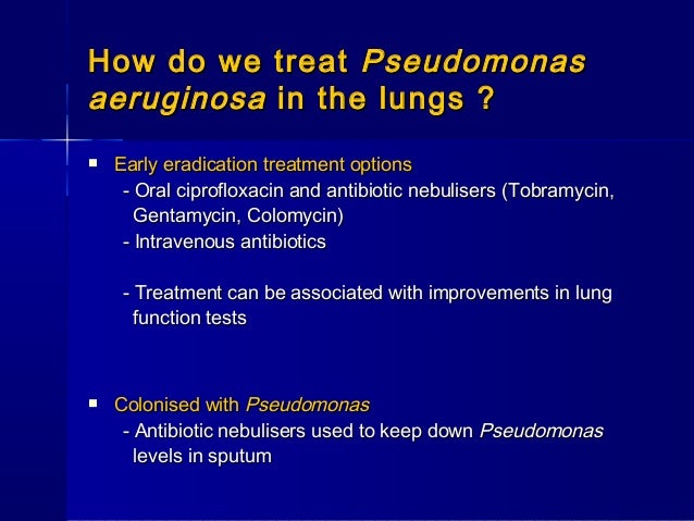 Pseudomonas infections and a new type of antifungal drug