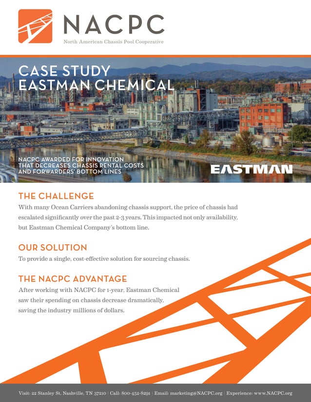 NACPC - Case Study - Eastman Chemical Company | PDF | Logistics | Business