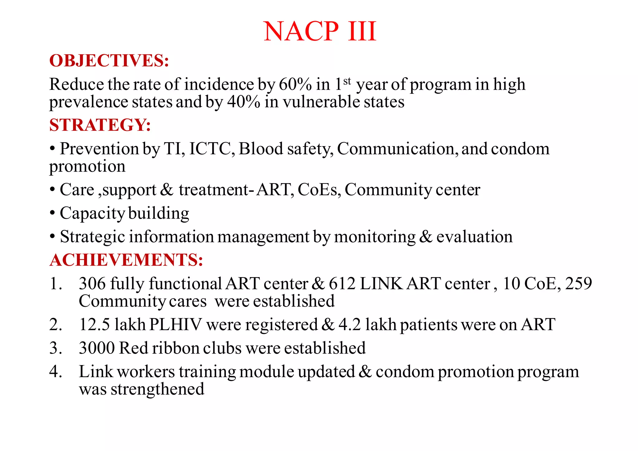 National AIDS Control Programme | PDF