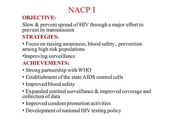 National AIDS Control Programme | PDF