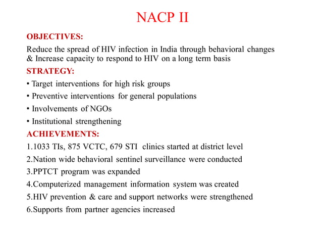National AIDS Control Programme | PDF