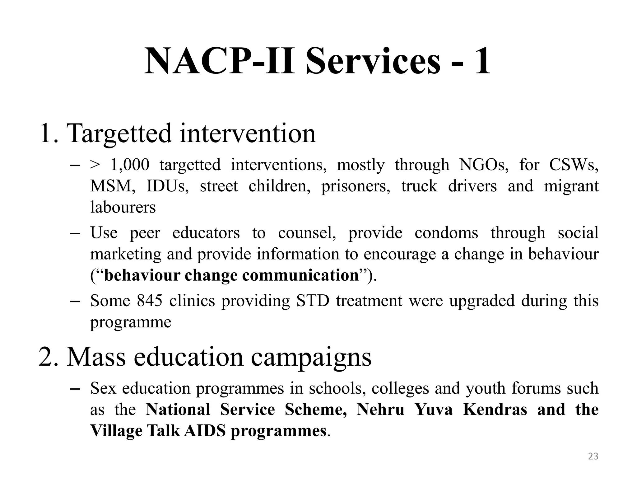 National AIDS Control Programme - NACP | PPTX