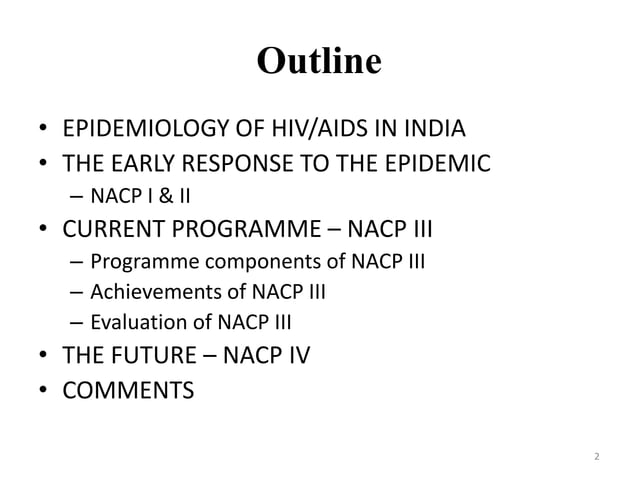 National AIDS Control Programme - NACP | PPTX