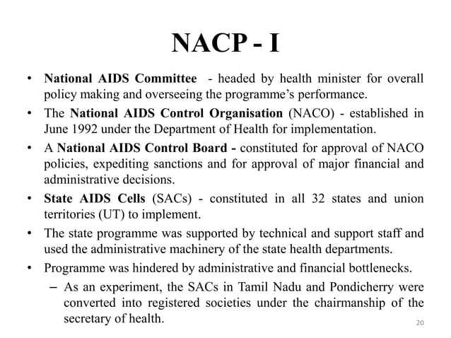 National AIDS Control Programme - NACP | PPTX
