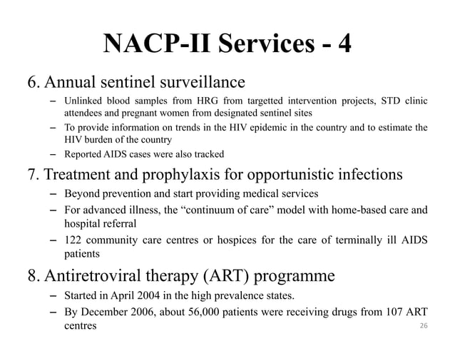 National AIDS Control Programme - NACP | PPTX