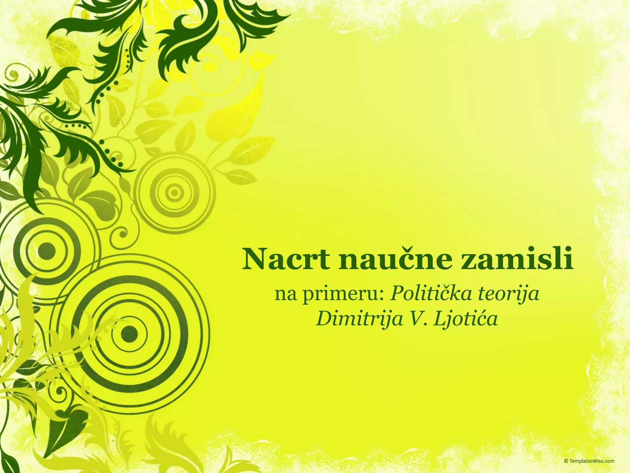 Nacrt naucne-zamisli | PPT