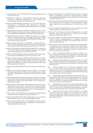 Active Immunotherapy in cancer – Current Status_Crimson Publishers | PDF