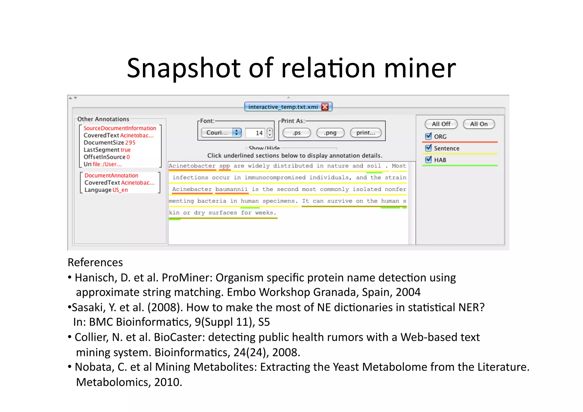 Automatic extraction of microorganisms and their habitats from free ...