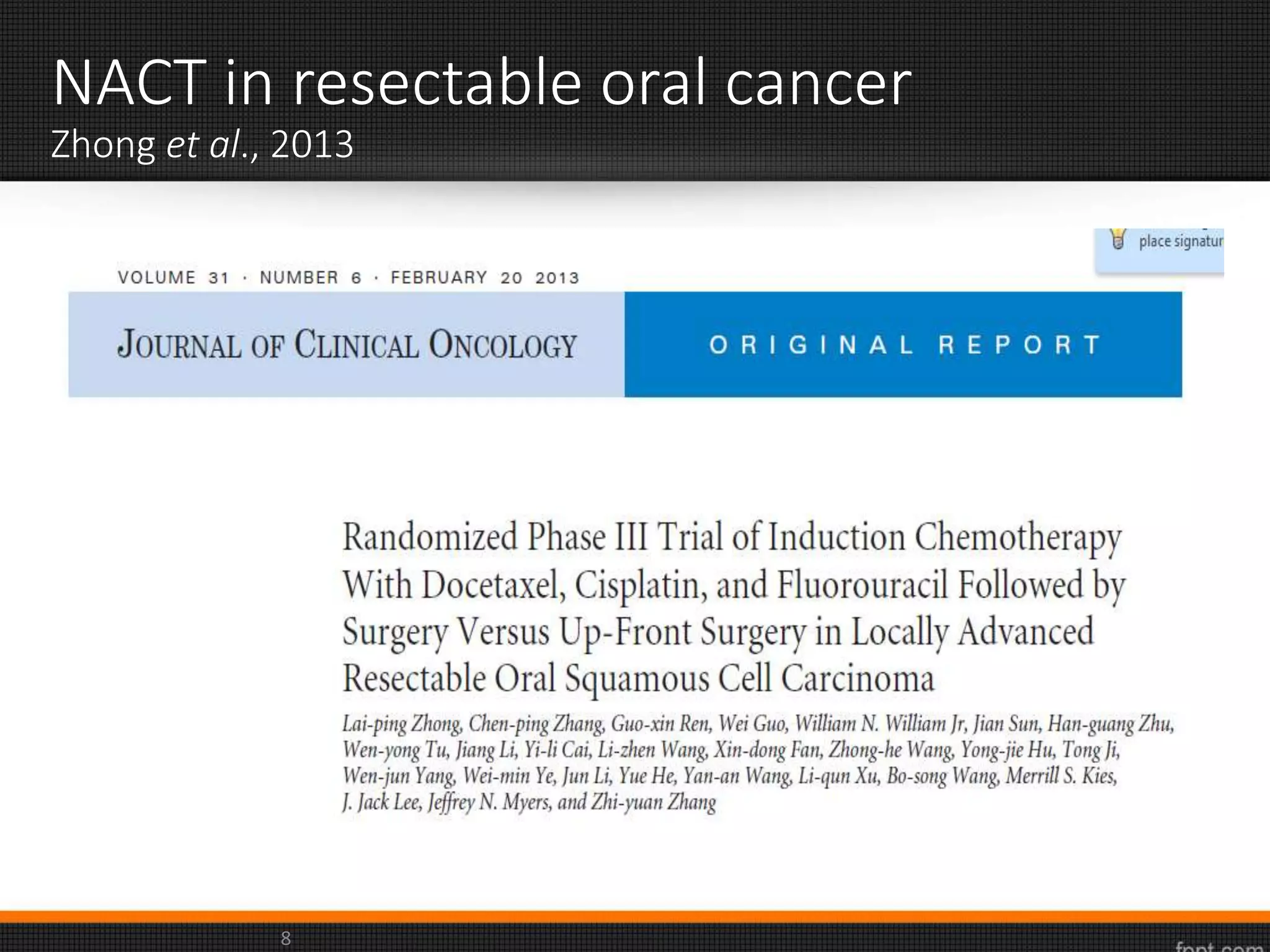NACT in oral cancer - Mukesh.pptx