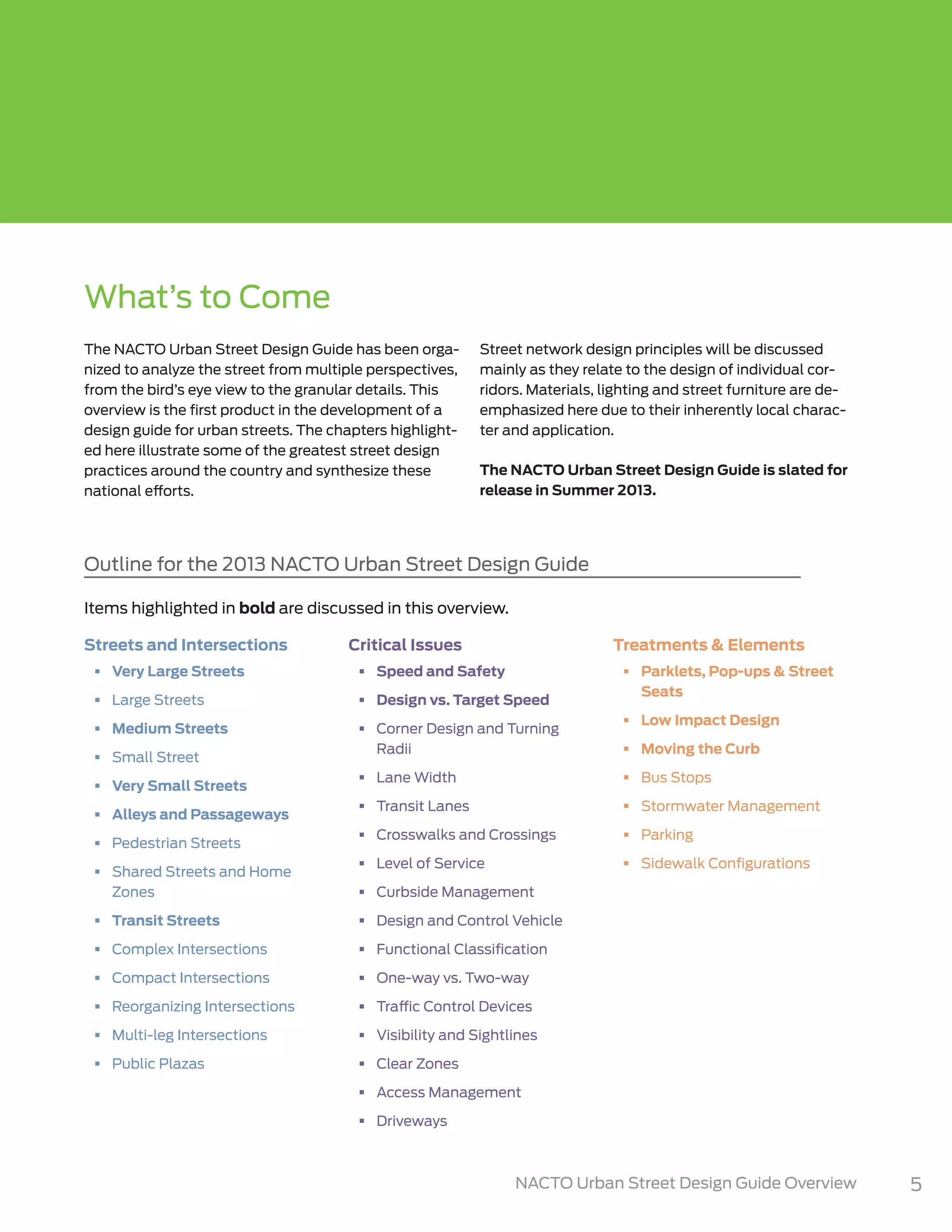 NACTO Urban Street Design Guide | PDF