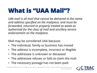 Handling UAA Mail | PPT