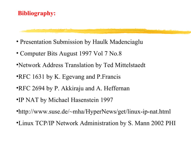 Nad710 Network Address Translation | PPT