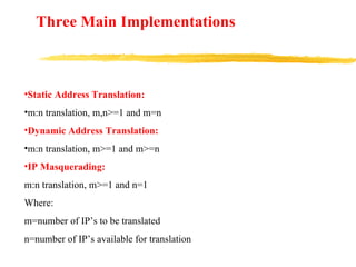 Nad710 Network Address Translation | PPT