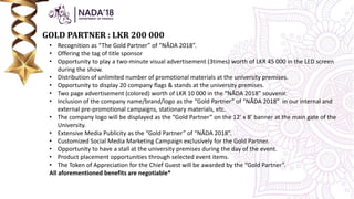 Nada 2018 partnership proposal | PPT