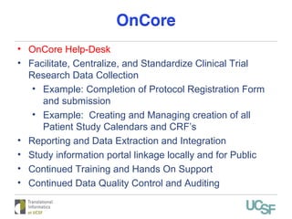 UCSF Informatics Day 2014 - Sorena Nadaf, "Translational Informatics ...