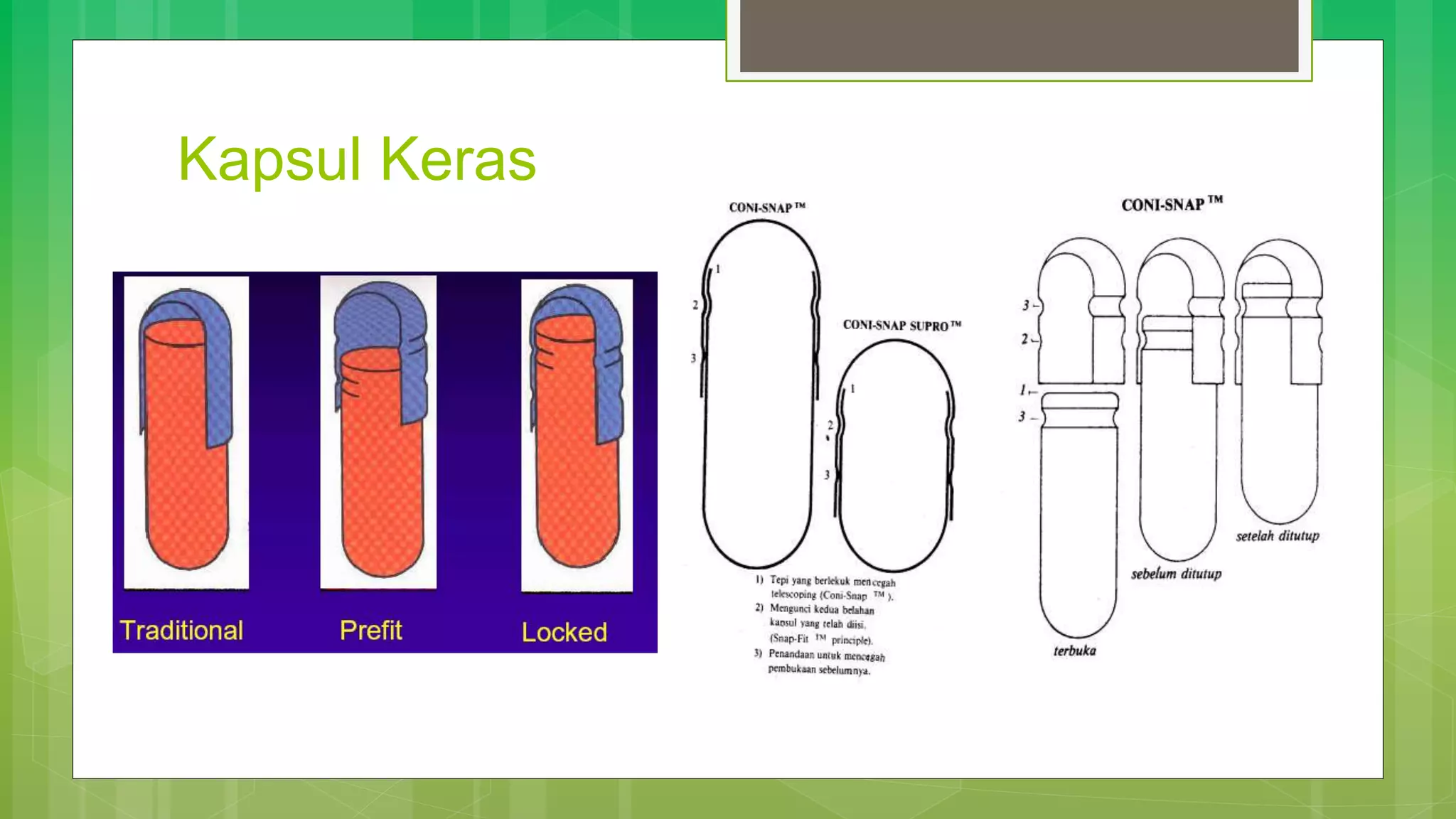 Sediaan obat Kapsul | PPTX