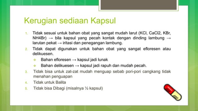 Sediaan obat Kapsul | PPTX