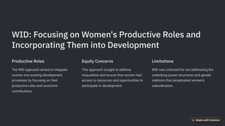 Women in Development ,Women and Development, Gender and Development ...