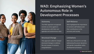 Women in Development ,Women and Development, Gender and Development ...
