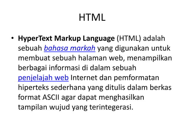 pengertian url, html, hyperlink dan jenis web browser | PPT