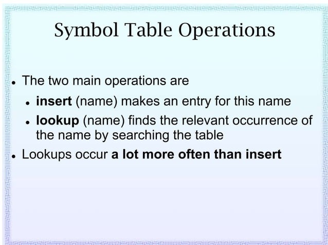 compiler ppt on symbol table | PPTX | Programming Languages | Computing