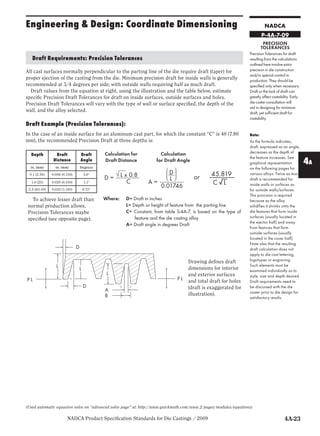 Nadca tolerances-2009 | PDF