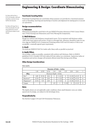 Nadca tolerances-2009 | PDF