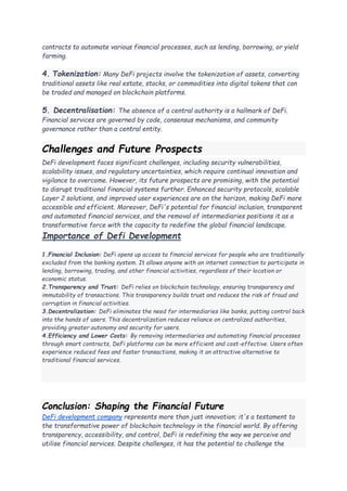 Decentralized Finance Development | PDF | Business Accounting & Finance | Business