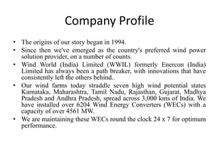 Employee Retention at Wind World India Limited | PPTX