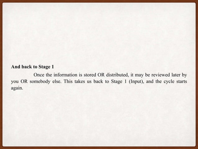Information processing cycle | PPTX