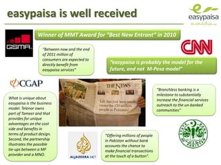 Branchless Banking - The Easypaisa Way | PDF