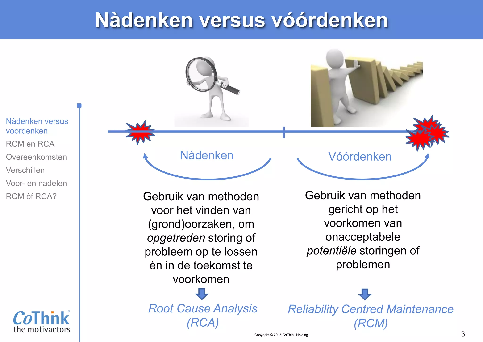 Nadenken en voordenken over storingen | PPT
