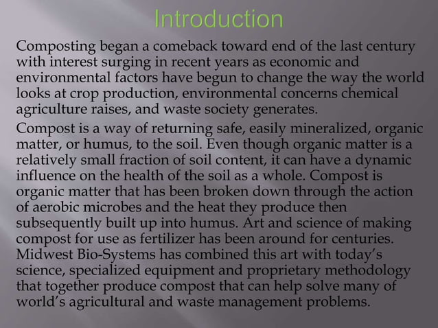 NADEP Compost.pptx | Agriculture | Industries