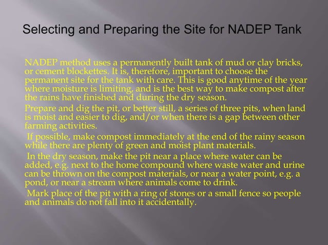 NADEP Compost.pptx | Agriculture | Industries
