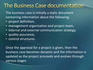 Project Business Case | PPTX