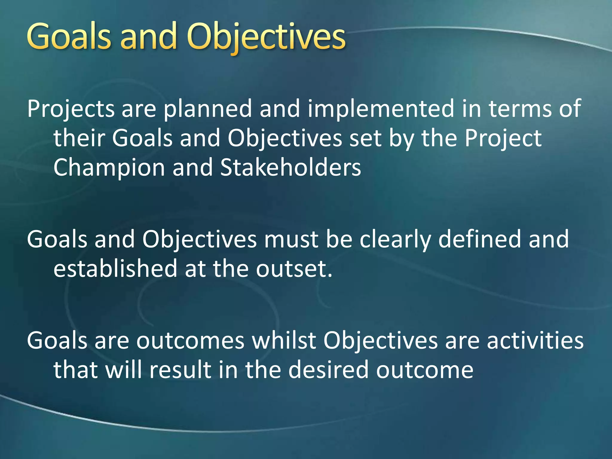project goals and objectives | PPTX