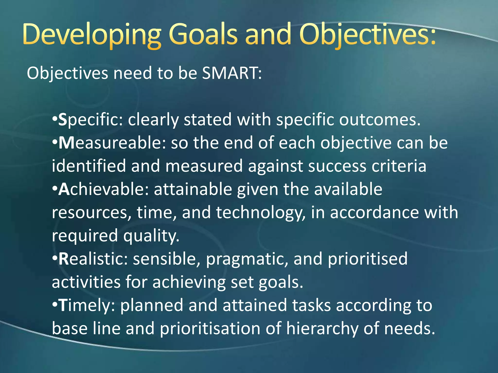 project goals and objectives | PPTX