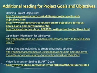 project goals and objectives | PPTX
