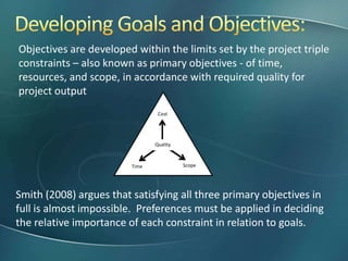 project goals and objectives | PPTX