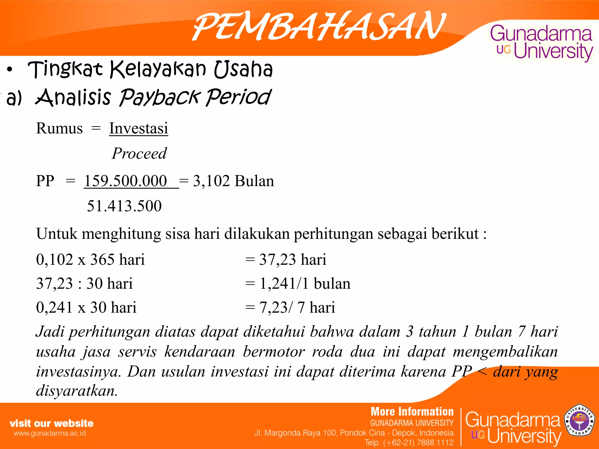 Analisis Studi Kelayakan Bisnis | PDF