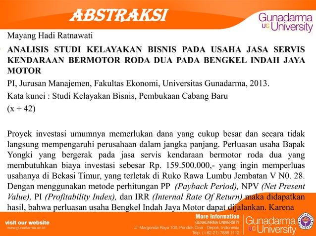 Analisis Studi Kelayakan Bisnis | PDF