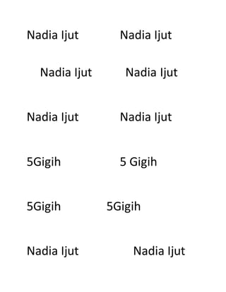 Nadia ijut nadia ijut | PDF