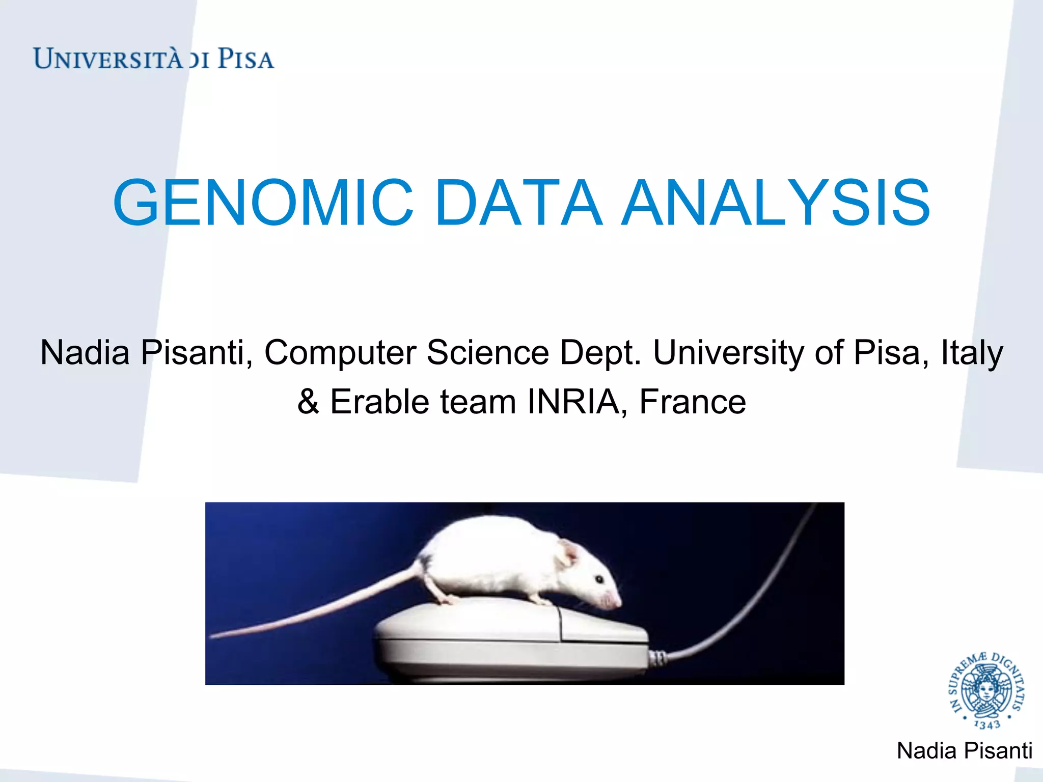 Genomic Data Analysis | PPT