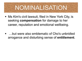 Syntactic Analysis - News excerpt | PPTX