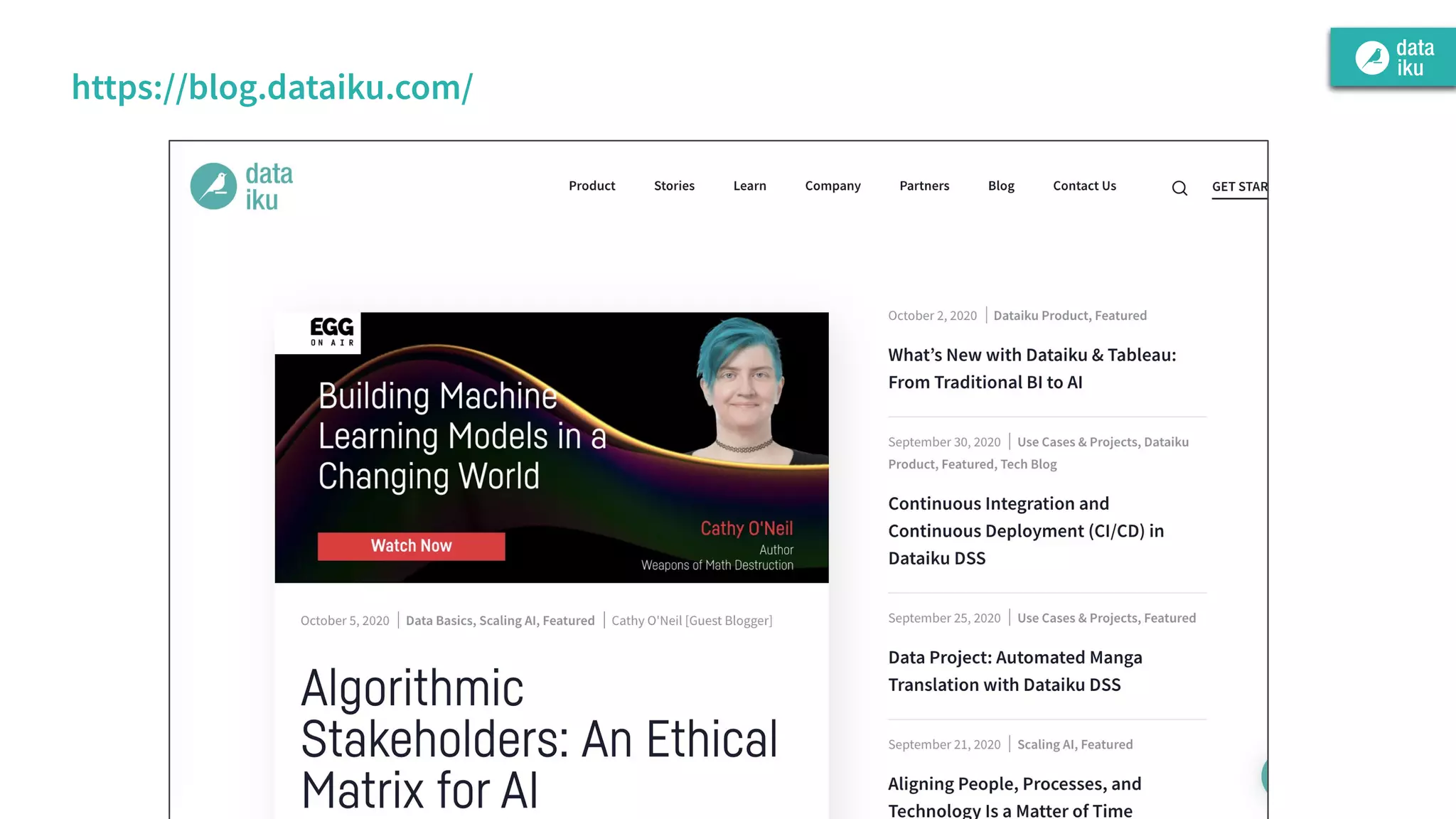 Nadine Schöne, Dataiku. The Complete Data Value Chain in a Nutshell | PPT